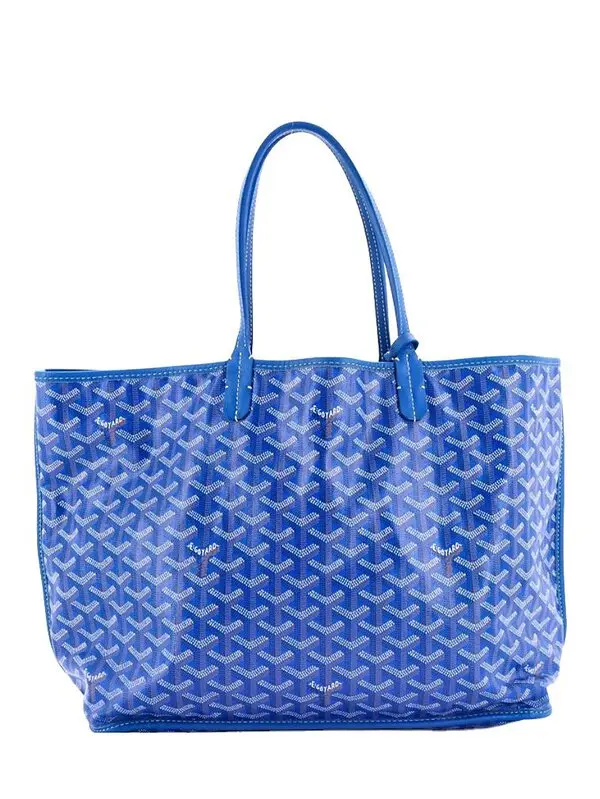 Goyard Pm Anjou Reversible Tote Coated Canvas - Blue