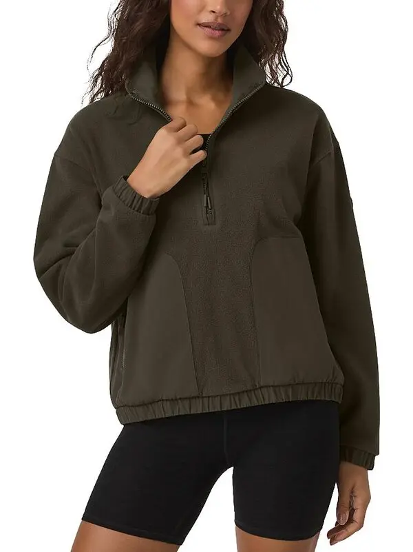 Vuori Aspen Half Zip Sweatshirt - Olive