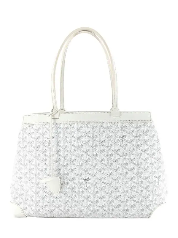 GOYARD Pm Bellechasse Bag Coated Canvas - White
