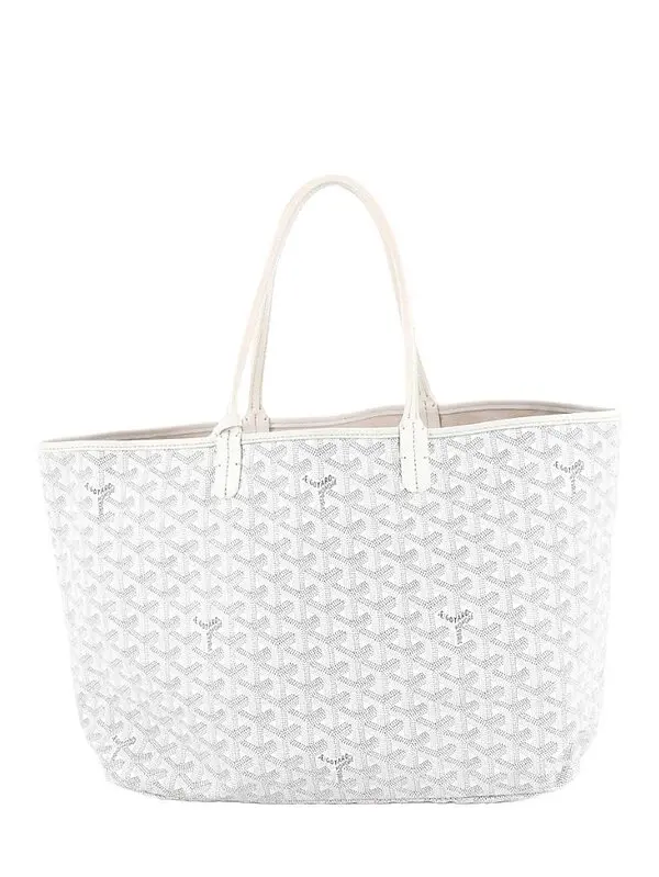 GOYARD Saint Louis Pm Tote Coated Canvas - White