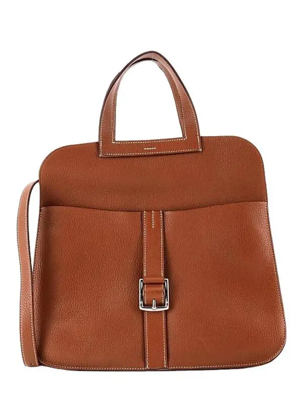 Hermès 31 Halzan Bag Clemence - Brown