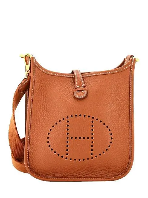 HERMES Tpm Evelyne Bag Gen Iii Clemence - Brown