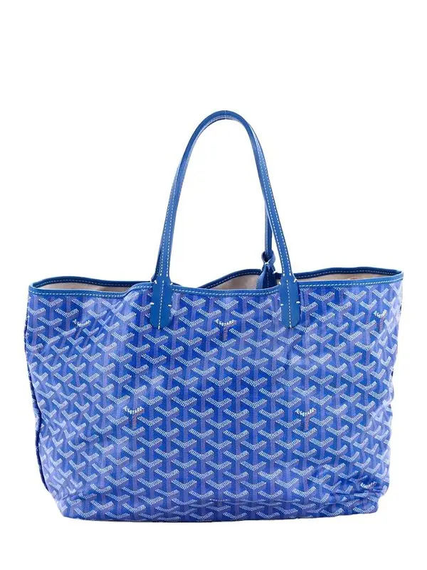 GOYARD Pm Saint Louis Tote Coated Canvas - Blue