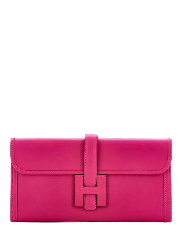 HERMES 29 Jige Elan Clutch Swift - Pink