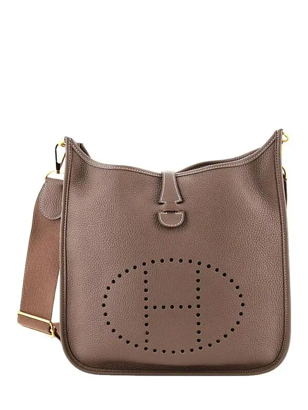 HERMES Pm Evelyne Bag Gen Iii Clemence - Gray
