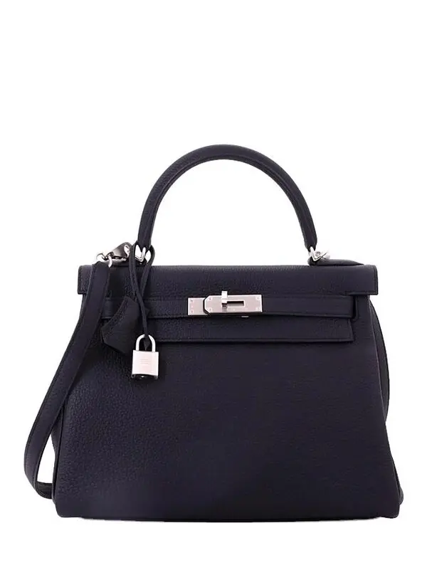 HERMES Kelly 28 Handbag - Noir