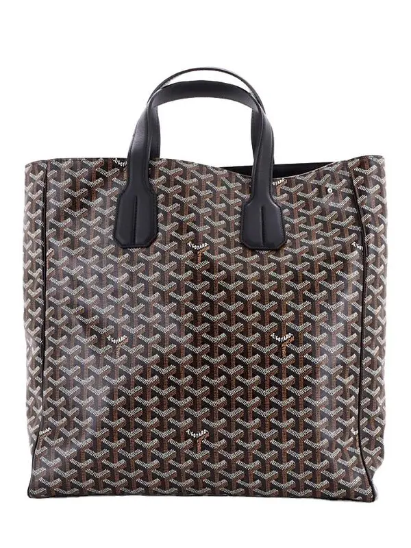 Goyard Voltaire Iii Tote Coated Canvas - Black