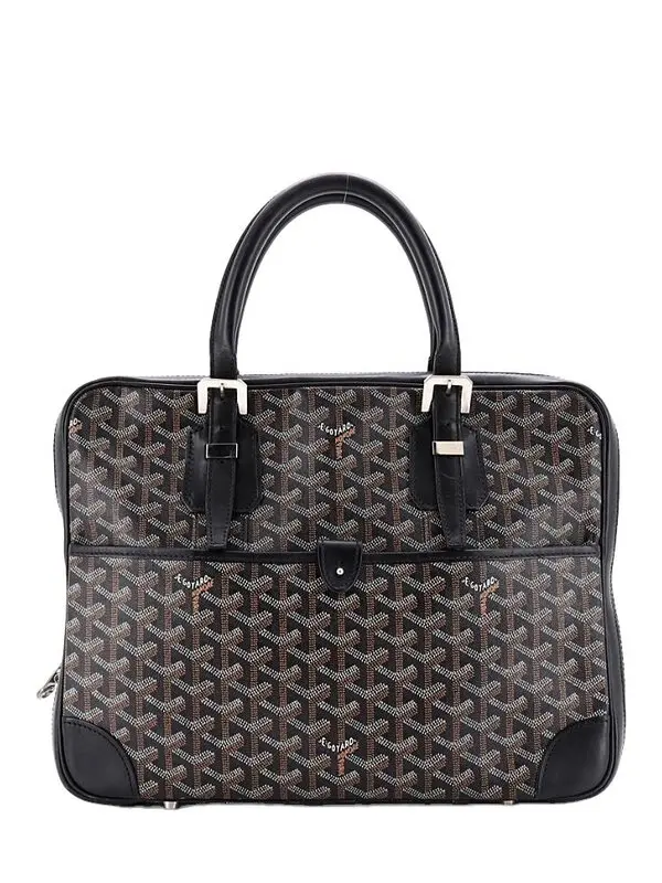 Goyard Pm Ambassade Briefcase Coated Canvas - Black
