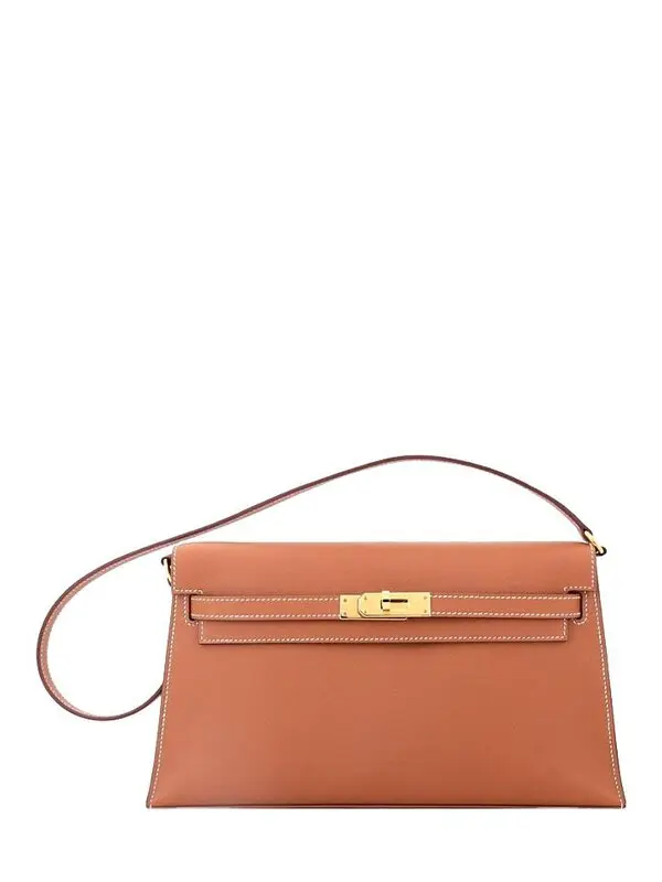 HERMES Kelly Elan Shoulder Bag Madame - Brown