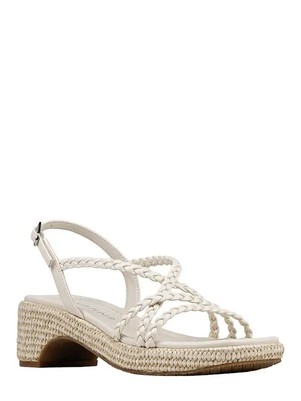 DONALD PLINER Slip On Espadrille High Heel Sandals - Foam