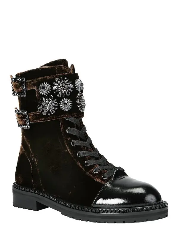 Kurt Geiger Stoop Combat Boots - Open Brown