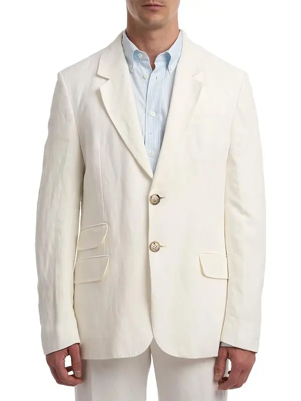 Ami Single Breasted Blazer - Blanc Creme
