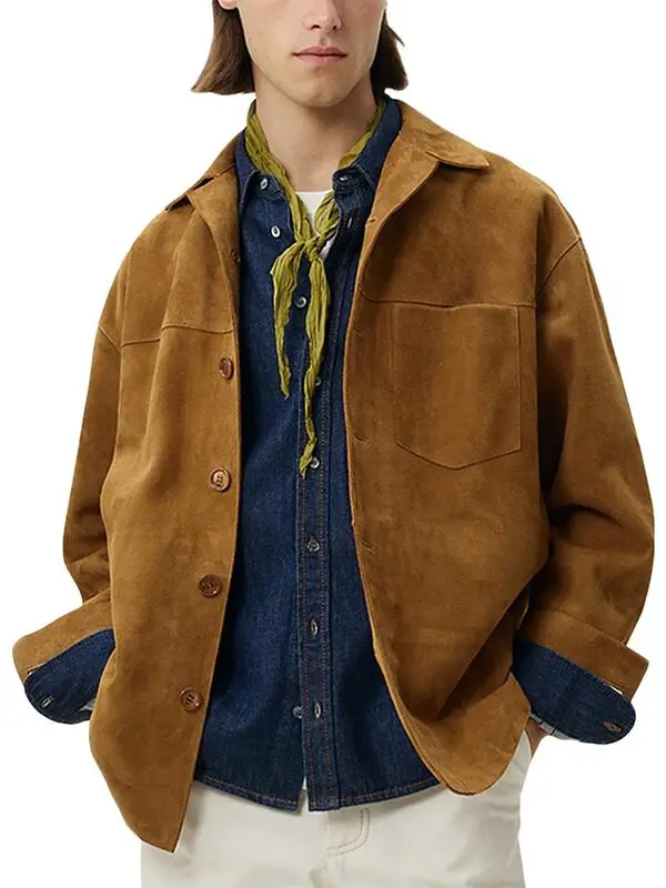 Ami Buttoned Overshirt - Caramel