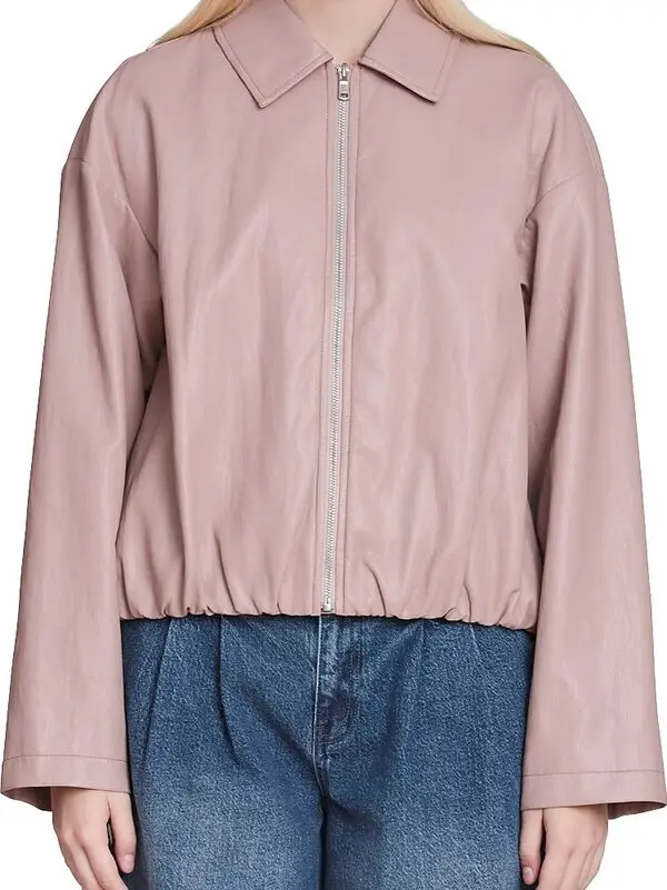 Avec Les Filles Short Cocoon Jacket - Desert Rose