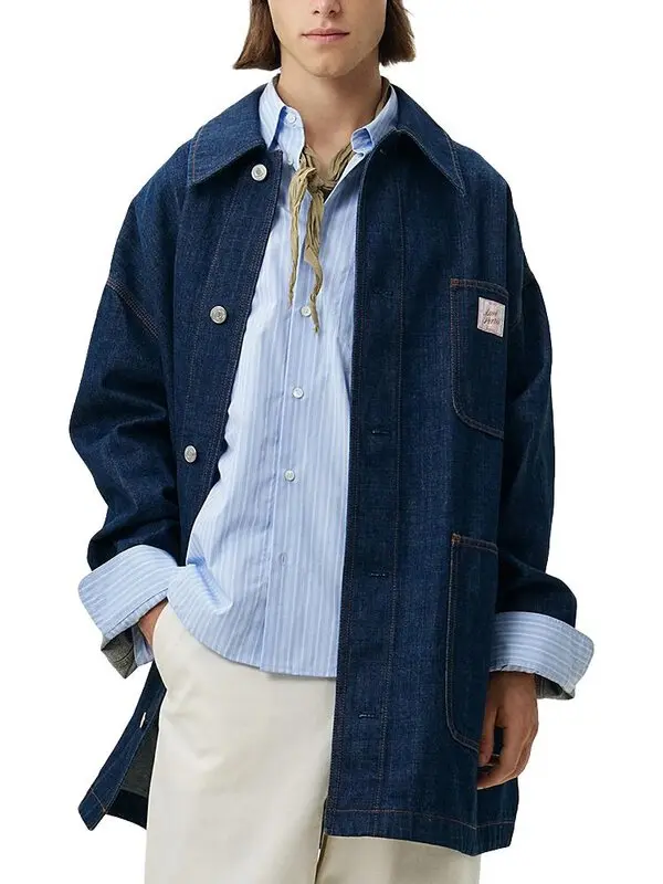 Ami Heritage Label Worker Jacket - Indigo