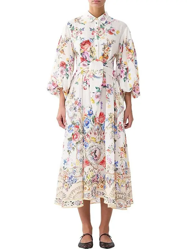 Camilla I Linen Shirt Dress - Left My Heart In Granada