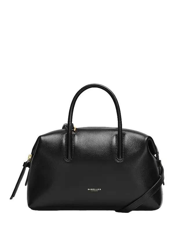 DEMELLIER Stockholm Leather Duffle Bag - Black