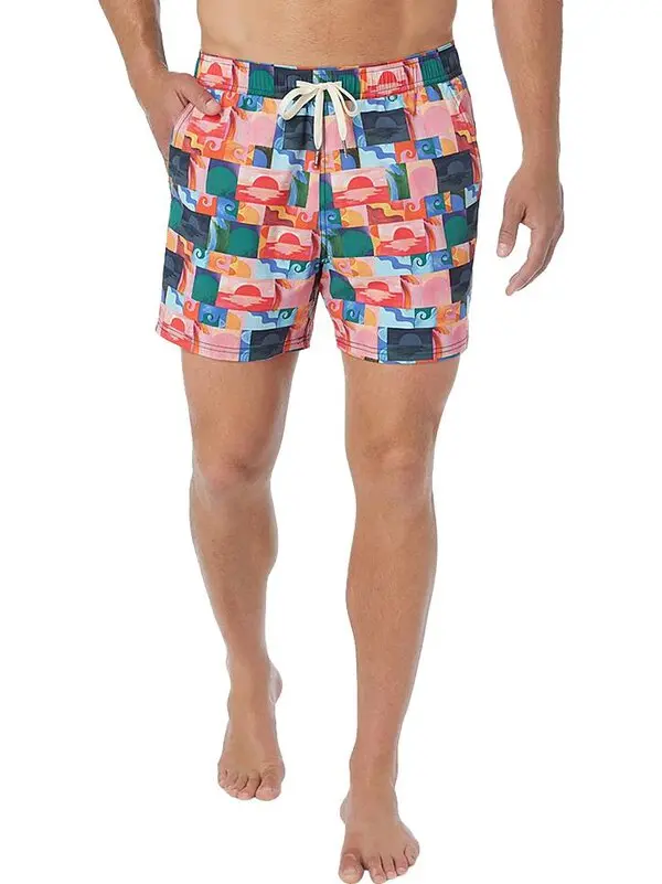 FAIR HARBOR Bungalow 5 Swim Trunks - Seaside Glow