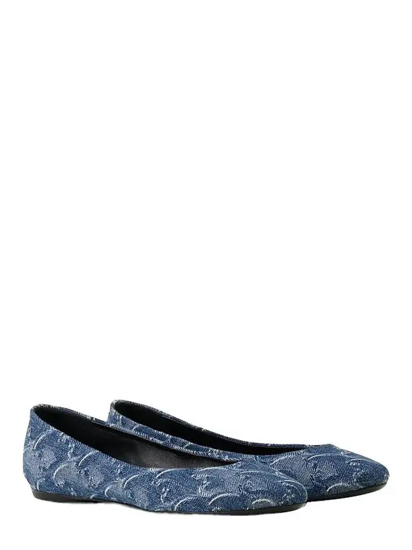 LANVIN Lunar Year Ballerina Flat In Denim - Blue
