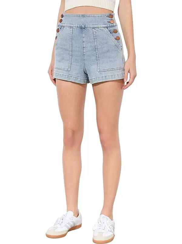 Alice + Olivia Donald Jean Shorts - Rockstarblue