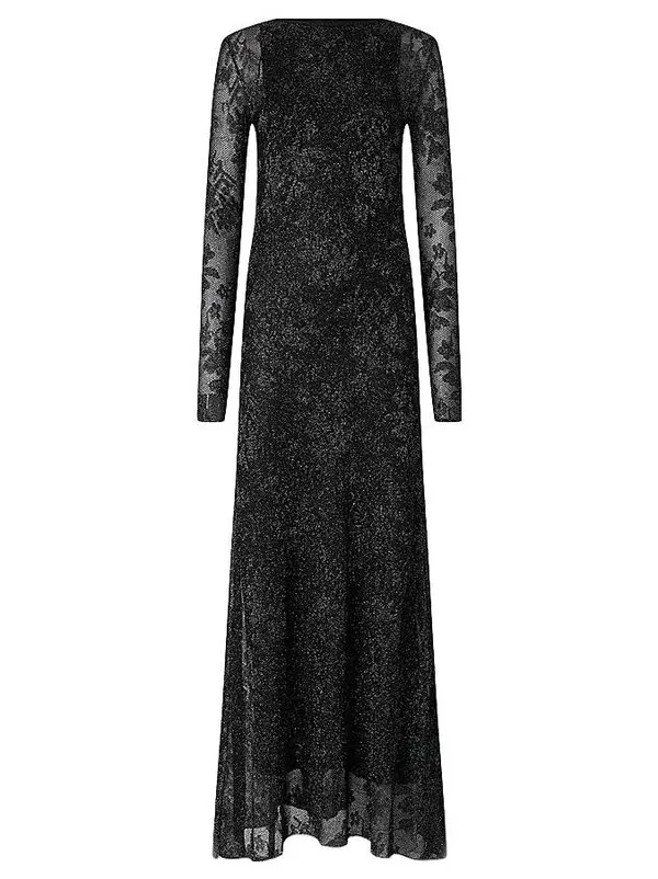 Pinko Variabile Metallic Jacquard Gown - Z
