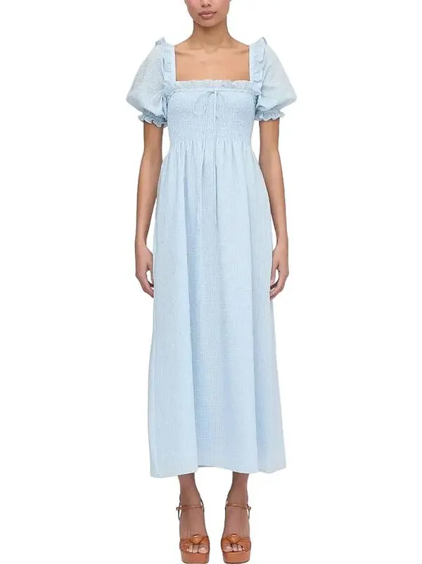 Hill House Home The Scarlett Midi Nap Dress - Pale Blue
