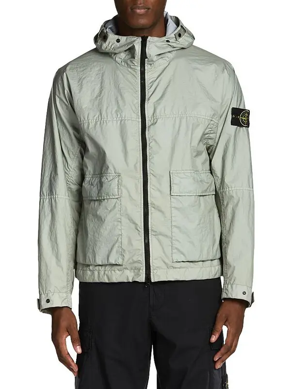 Stone Island Capospalla Zip Hooded Jacket - Sage