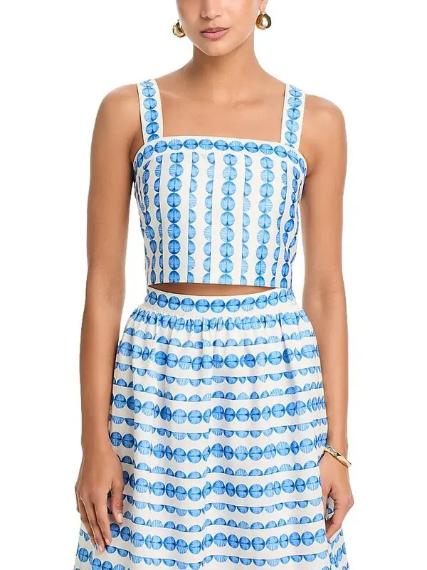 French Connection Structured Taffeta Top - True Blue