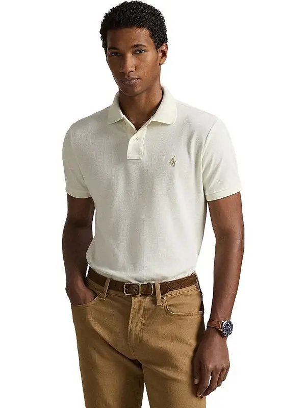 Polo Ralph Lauren Iconic Mesh Polo Shirt - Cream