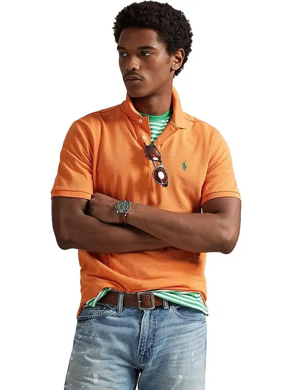 Polo Ralph Lauren Iconic Mesh Polo Shirt - Orange