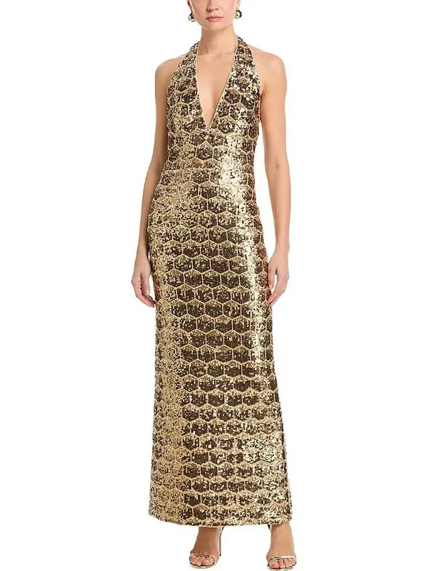 Ramy Brook Shauna Gown - Gold Sequin