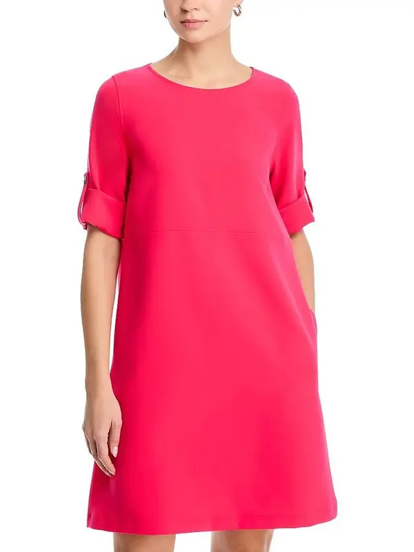 Caroline Rose Tabi Tee Shirt Dress - Calypso Coral