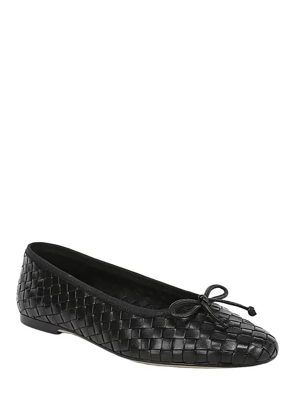 Sam Edelman Leather Ballet Flats - Black