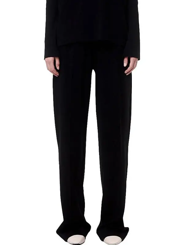 Another Tomorrow Seamed Lounge Pant - Black