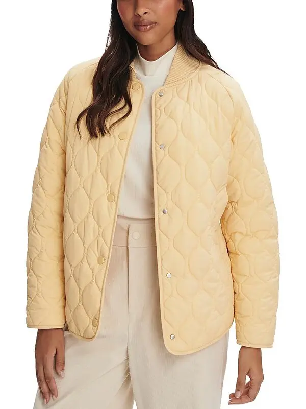 Varley Luca Quilted Jacket - Reed Yellow