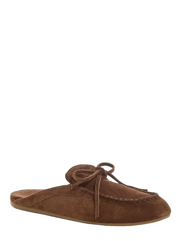 Miu Miu Mule Loafers - Cocoa Brown