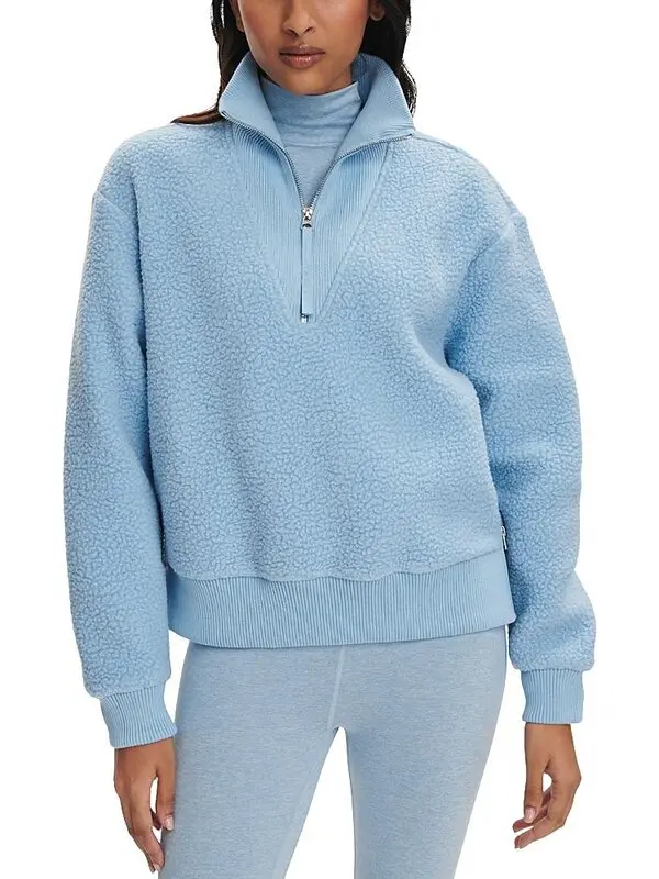 Varley Jaylin Half Zip Fleece Pullover - Glacier Blue