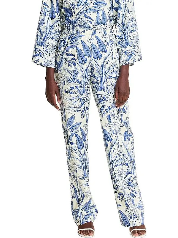 DIARRABLU Leer Printed Pants - Toile Blu