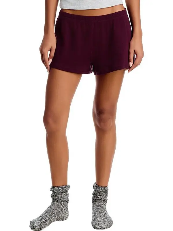 SKIMS Rib Knit Loose Shorts - Currant