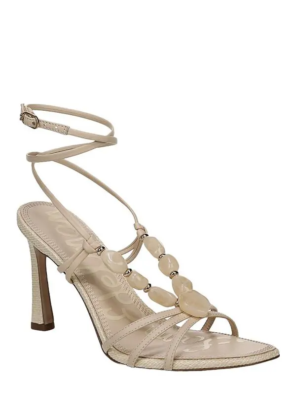 Sam Edelman Imani Strappy Sandals - Light Sand