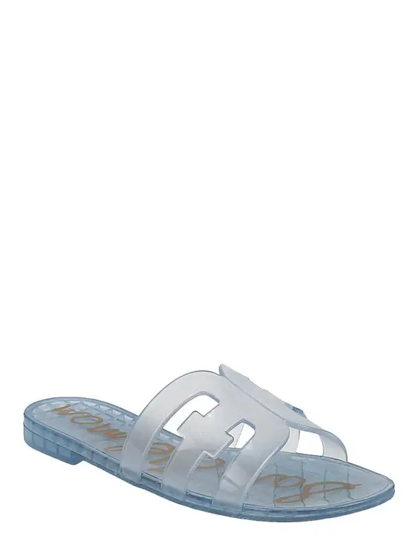 Sam Edelman Bay Jelly Slide Sandals - Azure Blue