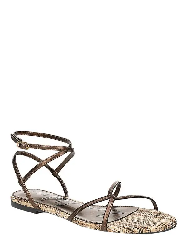 Sam Edelman Ellina Strappy Sandals - Bronze Metallic