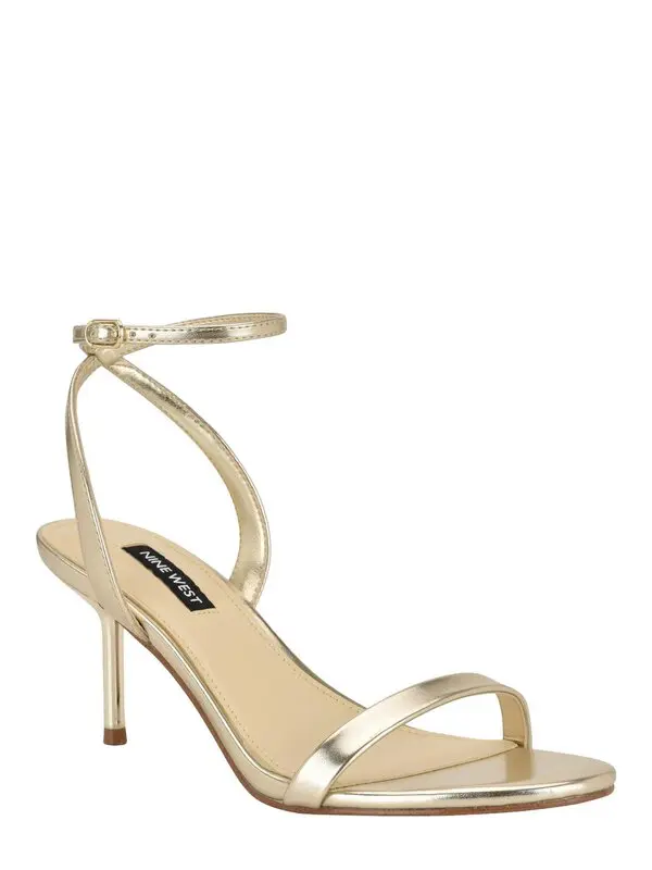 Nine West Waltz Ankle Strap Sandal - Gold