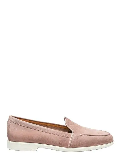 Santoni Seta Suede Loafer - Pink