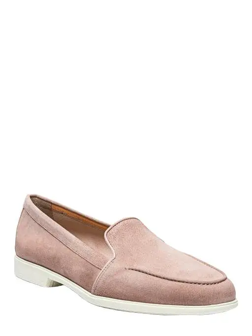 Santoni Seta Suede Loafer - Pink