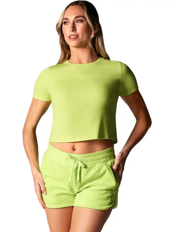 TAVI Ribbed Tee - Lime