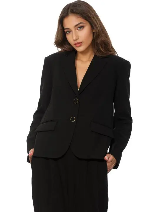 ALEXIA ADMOR Relaxed Fit Blazer - Black