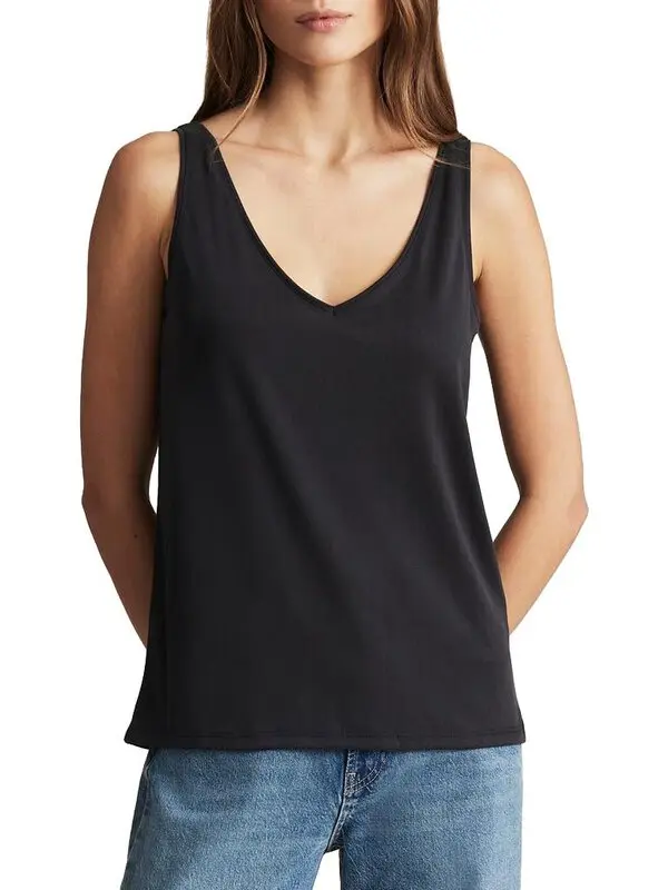 MAVI Slim-fit Lace Trim Tank - Black
