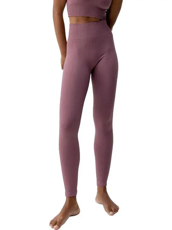 BORN LIVING YOGA Nawal Seamless High Rise Sport Legging - Deep Rose