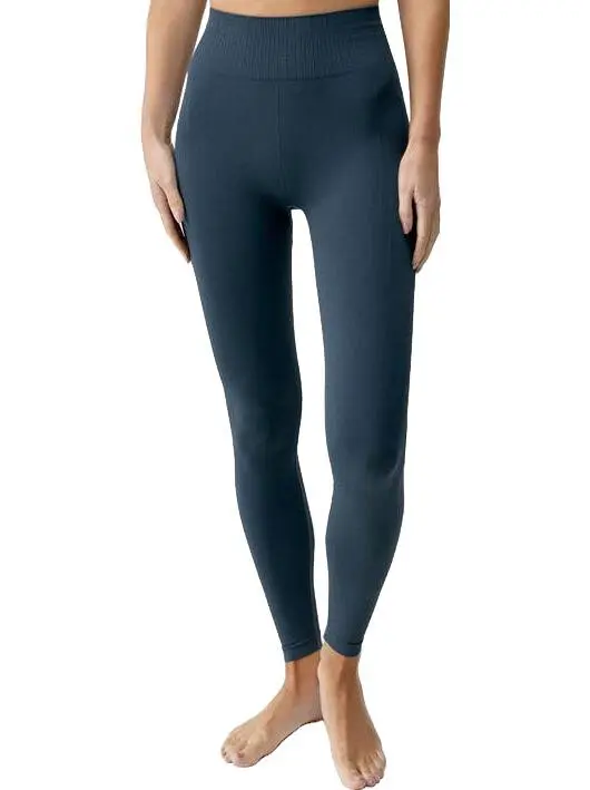 BORN LIVING YOGA Nawal Seamless High Rise Sport Legging - Stormy Grey
